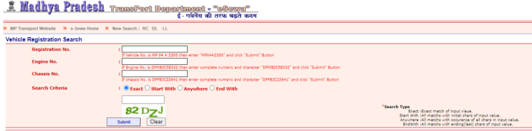 Madhya Pradesh Regional Transport Office (MP RTO) Vehicle Registration ...